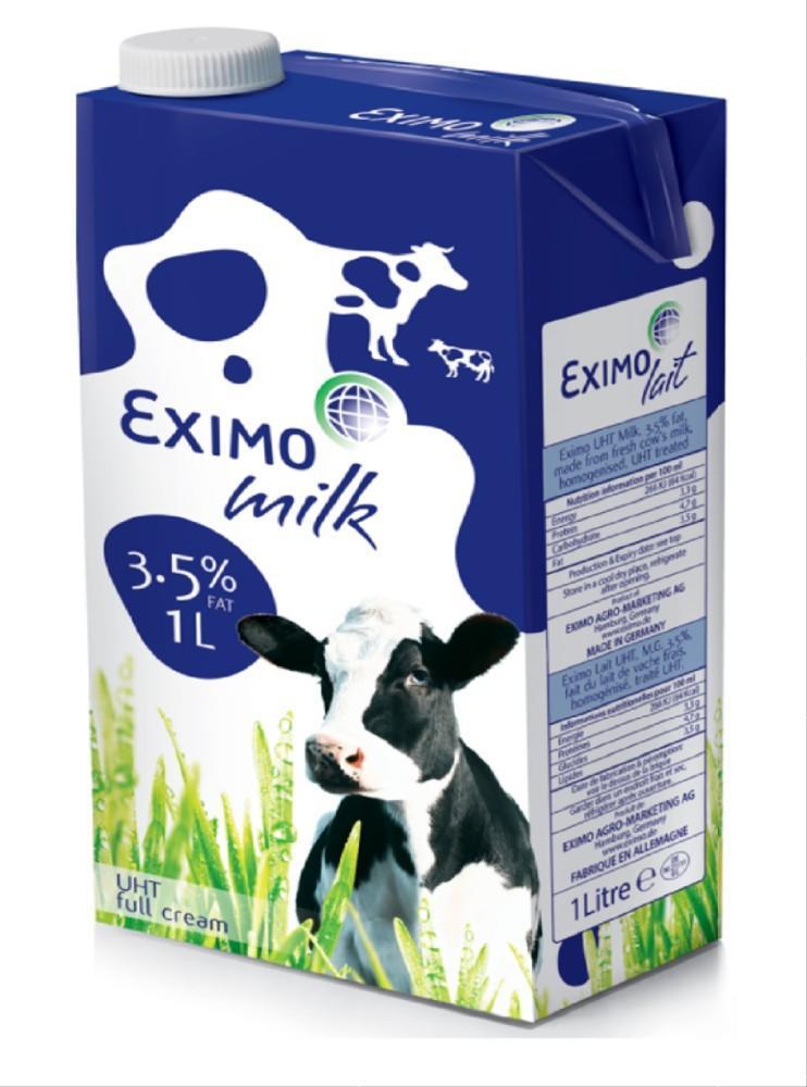 EXIMO UHT FULL FAT LONG LIFE MILK 3.5% 1LT - Lighthouse Supermarket, Gozo